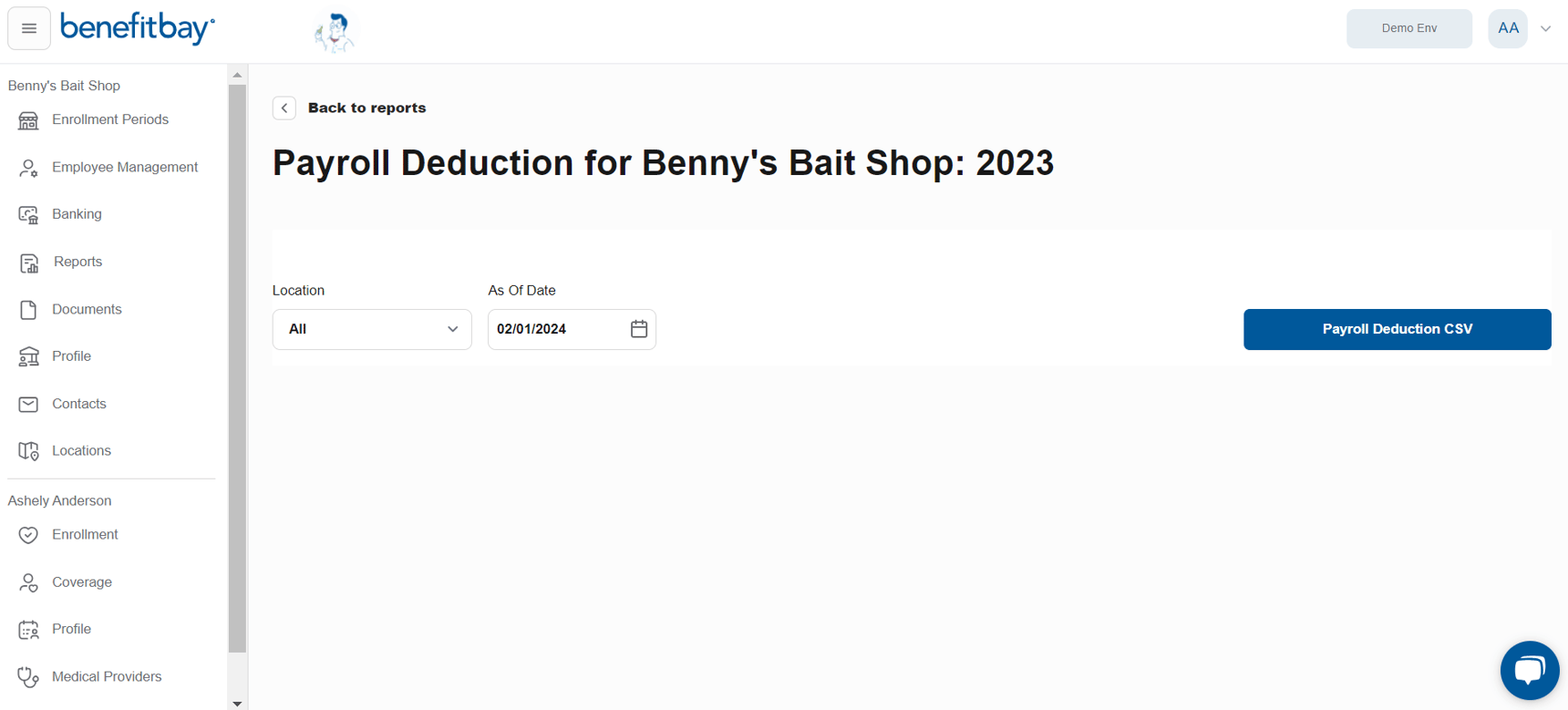 Payroll Deduction File