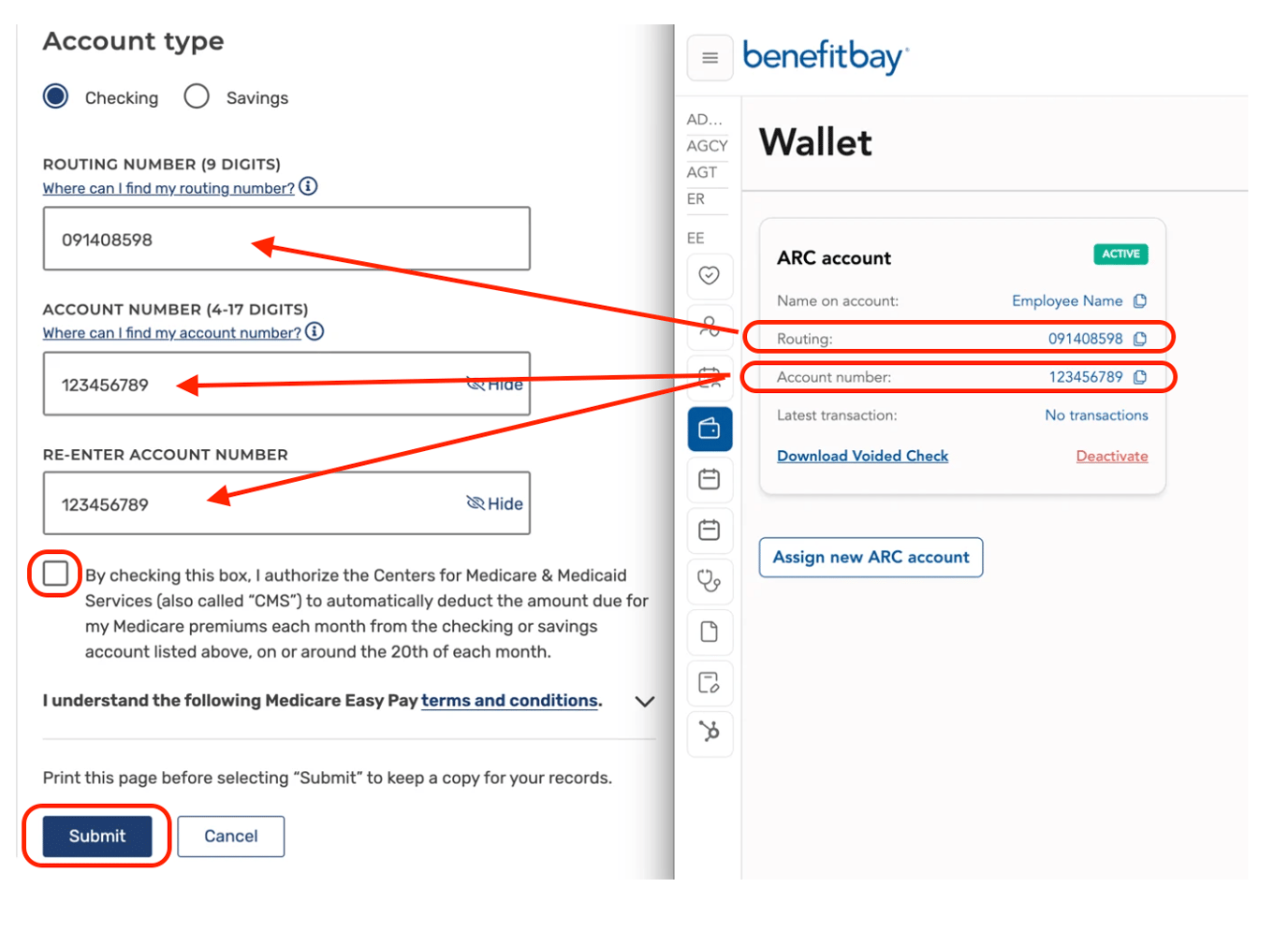 Medicare Part B Payment and Autopay Using ARC Account