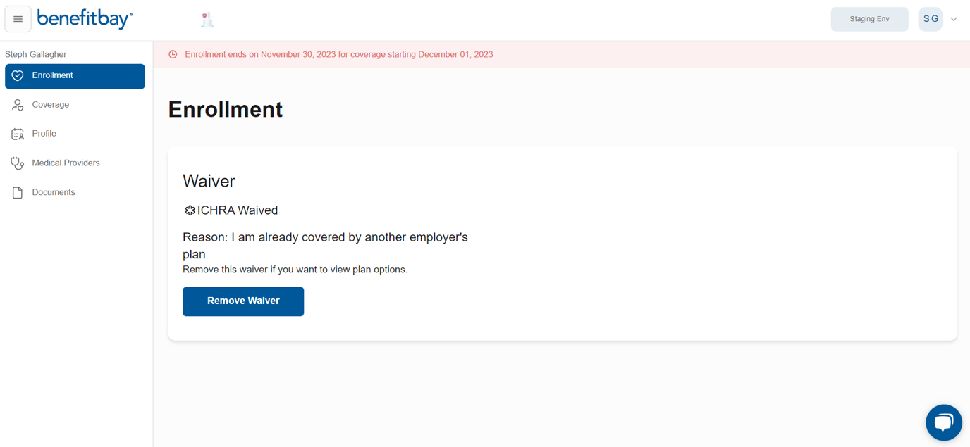 Waiving Medical Coverage
